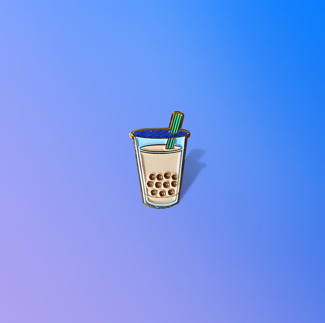 Bubble Tea Boba Pin - Enamel Lapel Pin - Etsy