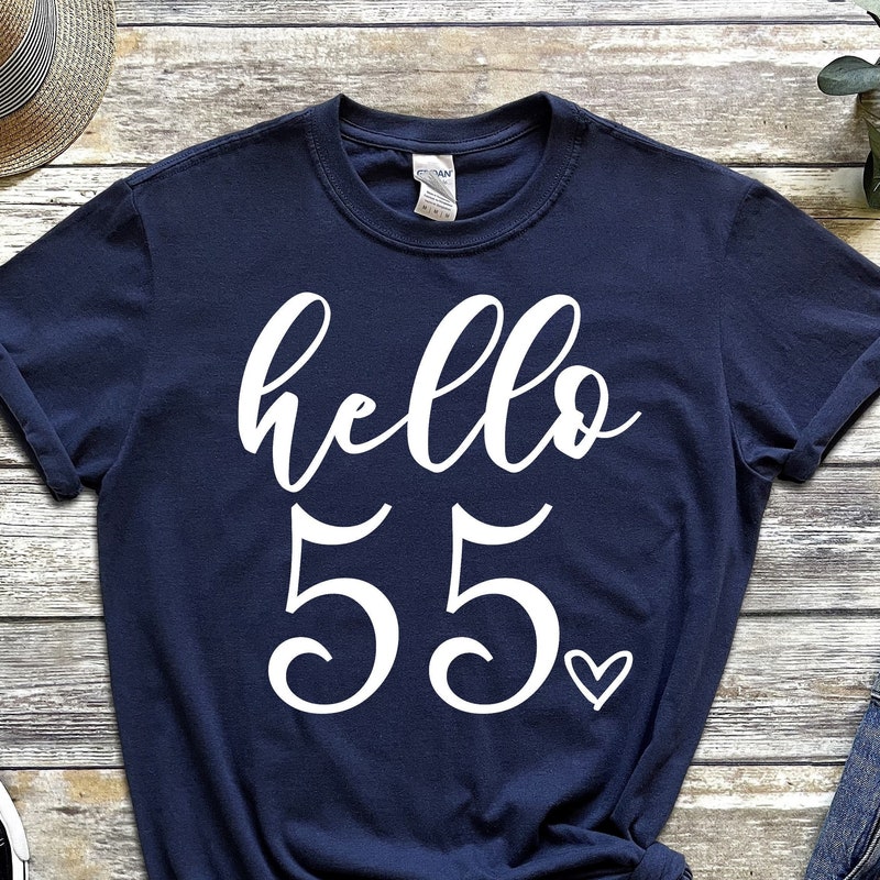 55th Birthday Tshirt Women - Etsy