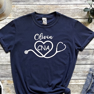 Customized CNA Shirt, CNA Tshirt, Certified Nursing Assistant Gift ...