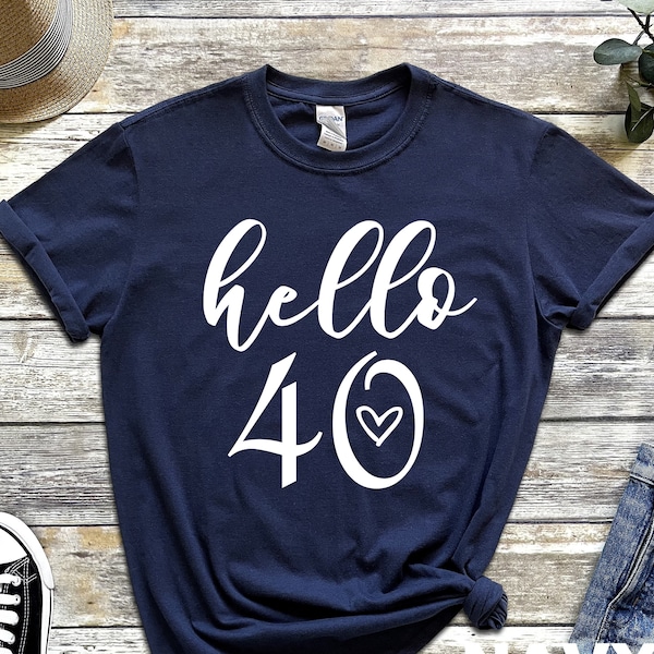 Hello 40 - Etsy