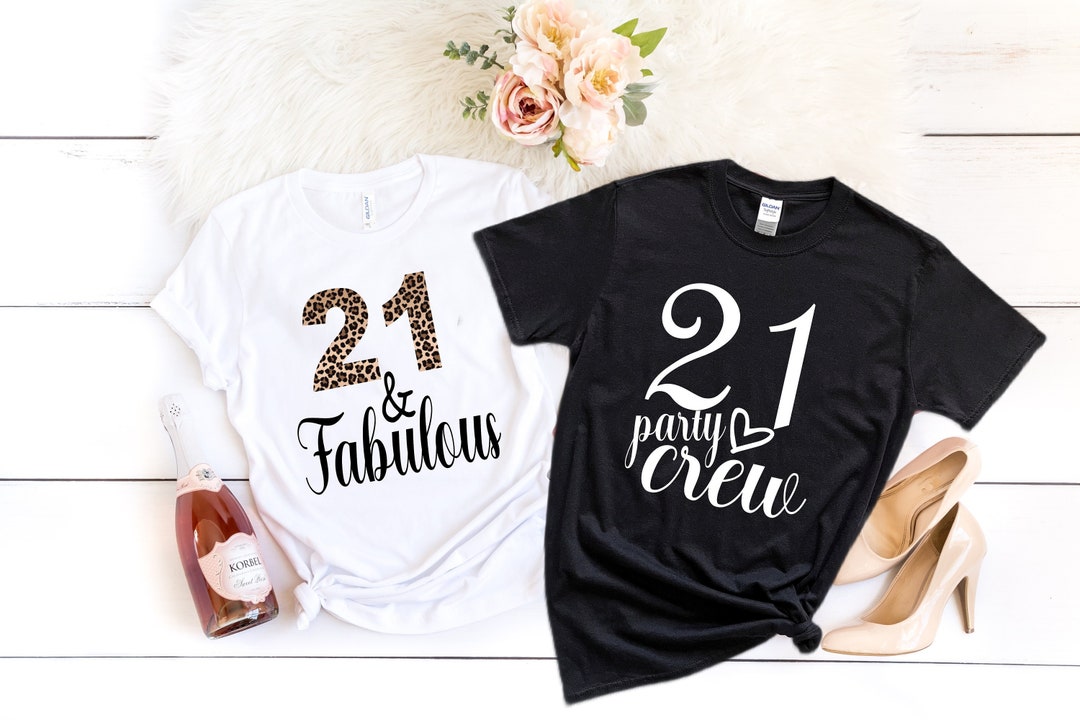 21st Birthday Gift for Her, 21 Fabulous Shirt, 21st Birthday, 21 Party ...