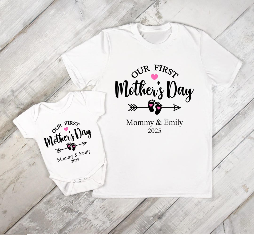 Mothers Day Matching Tshirt, First Mothers Day Shirt,mommy and Me Shirt ...