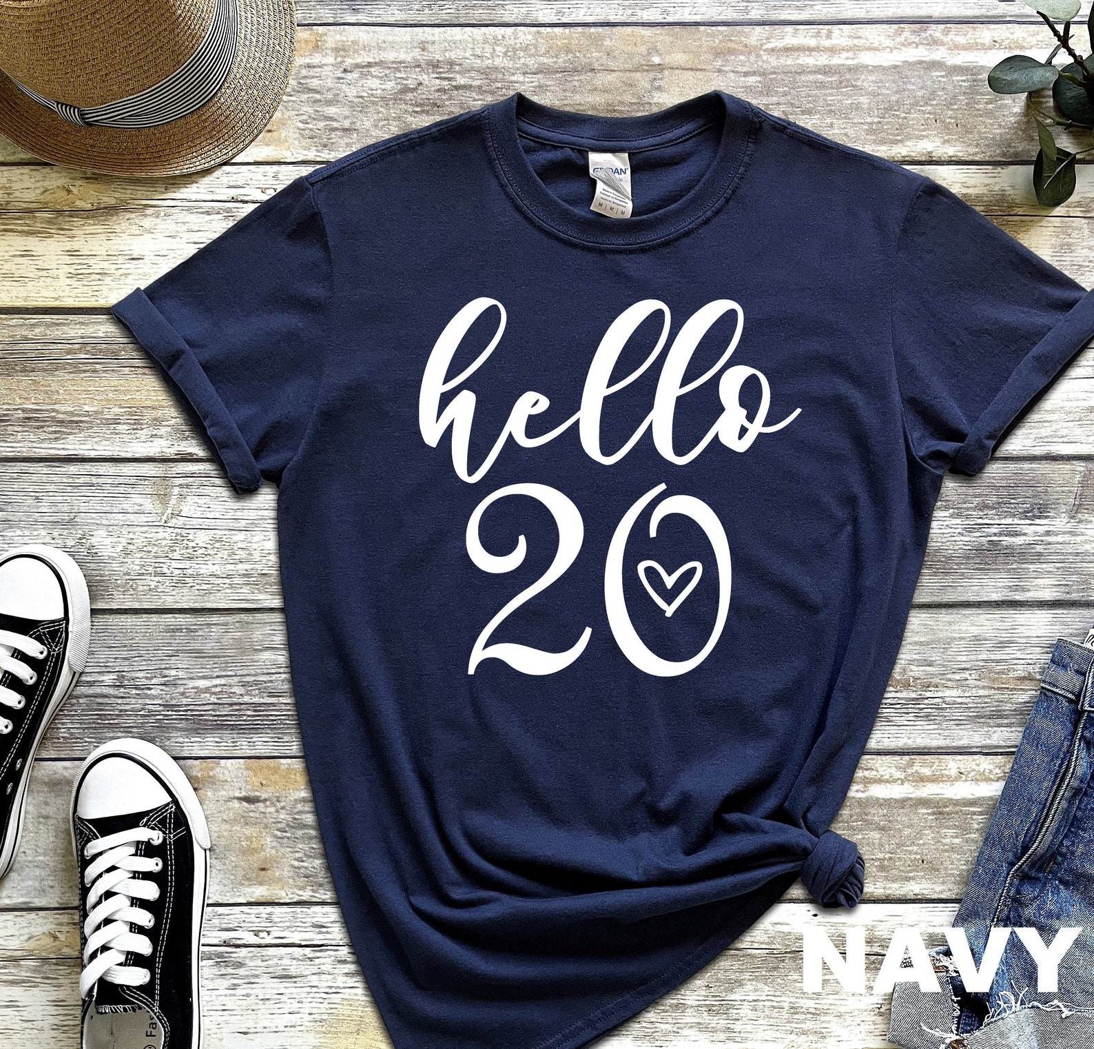 Birthday Shirts Hello 20 Shirt B-day Shirt 20th Birthday | Etsy