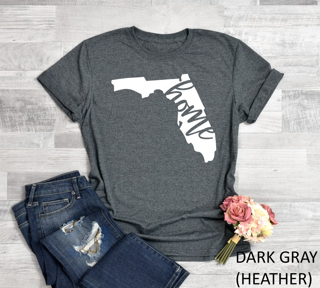 Florida Shirts, Florida State Map Shirt, Florida Travel Gifts, Florida ...
