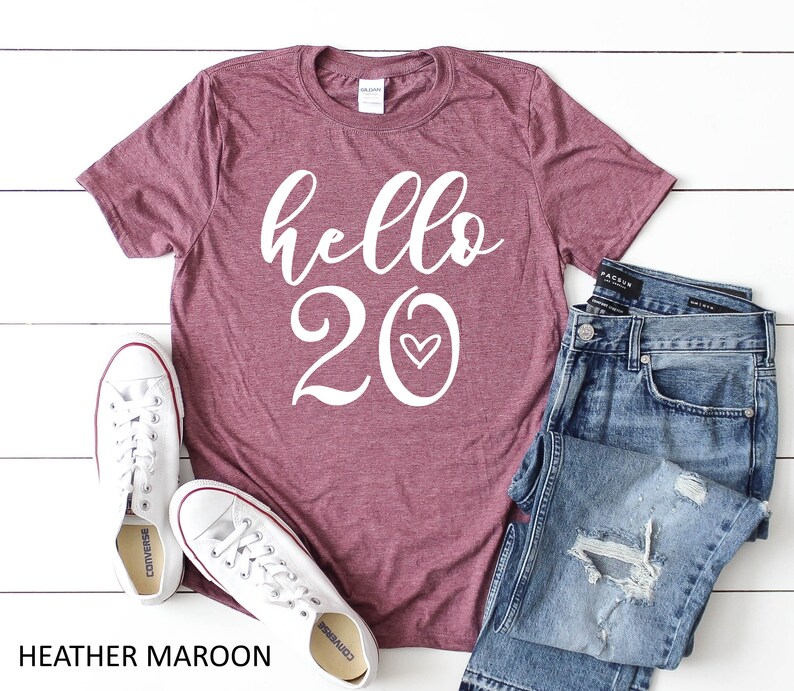 Birthday Shirts Hello 20 Shirt B-day Shirt 20th Birthday - Etsy