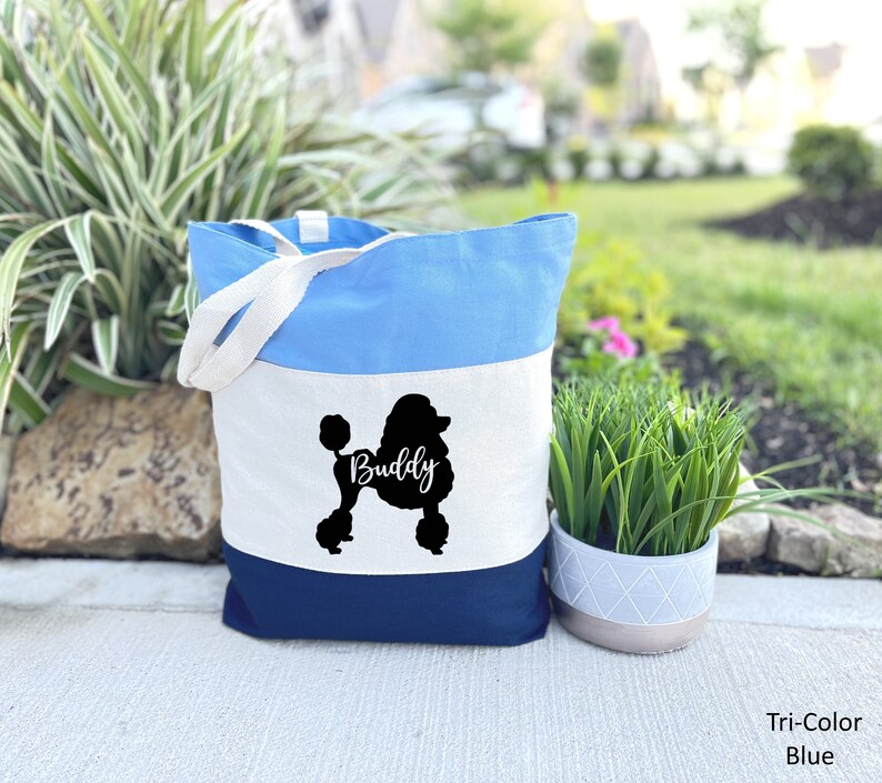 Customized Poodle Tote Bag, Gift for Poodle Owner, Dog Lover Gift, Tote ...