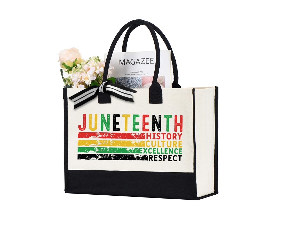 Juneteenth Tote Bag, Black History Bag, Black Lives Matter Bag, Melanin ...