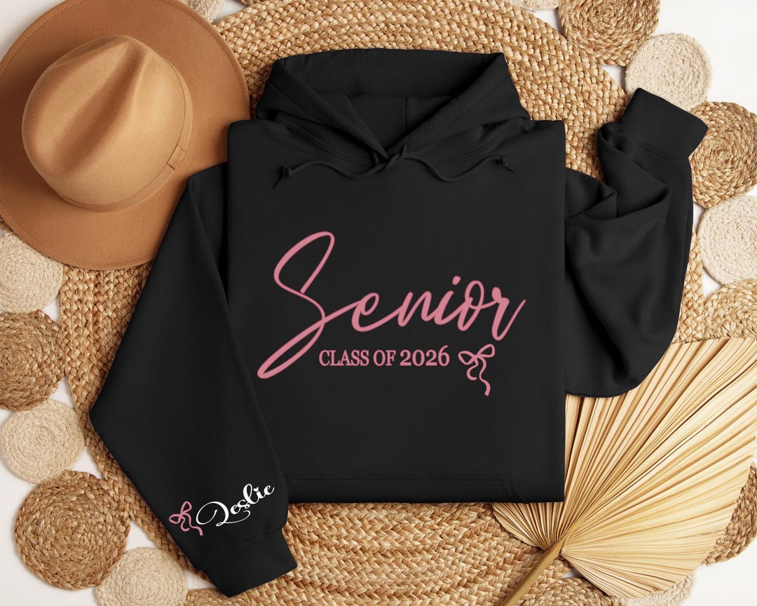 Custom Name Senior Hoodie, Senior 2026 Sweatshirt, Graduation Gift ...