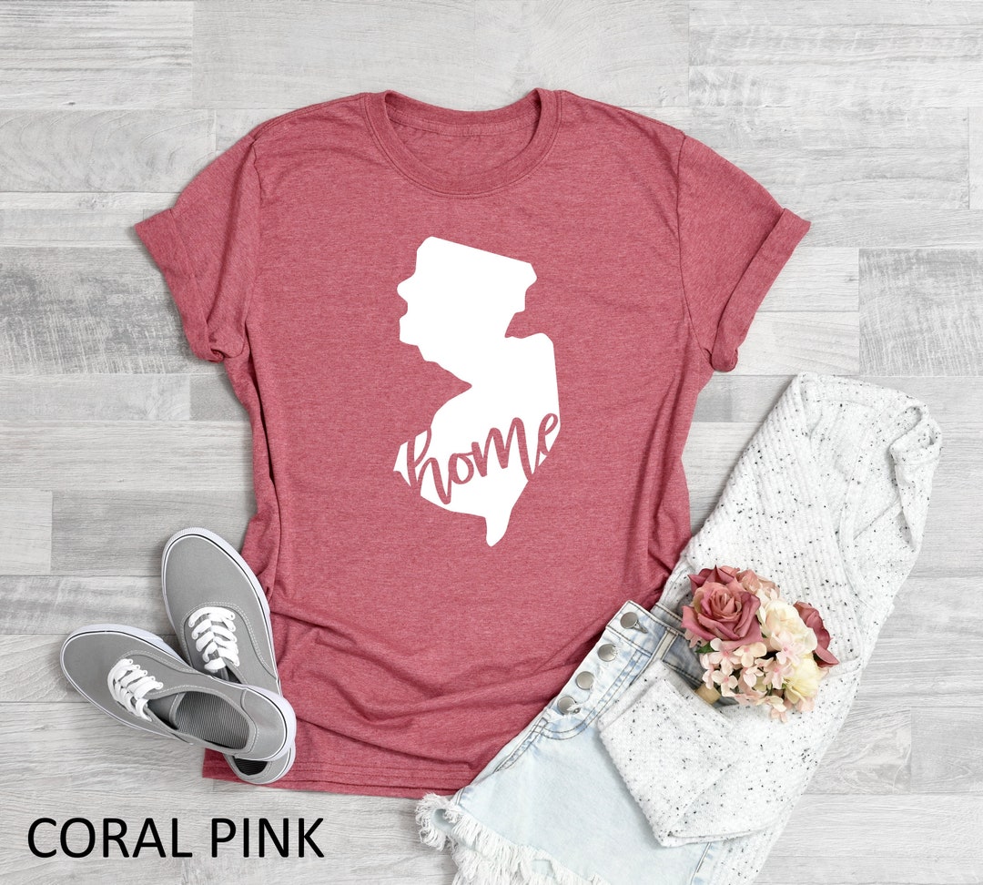New Jersey State Shirts, New Jersey State Map Tee, New Jersey Travel ...