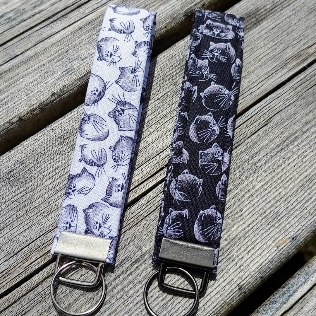 Feline Collection Key Fobs - Keychain With Cats - Cat Key Fob Wristlet ...
