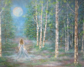 Forest Angel Spiritual Landscape Limited Edition Print - Etsy