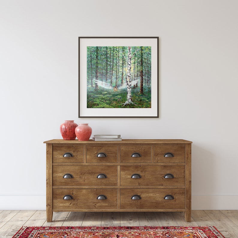 Forest Angel - Spiritual Landscape Limited Edition Print - Etsy