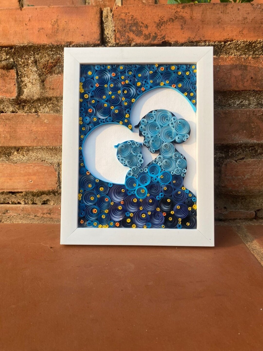 PAPER QUILLING ART, Frameable Wall Art, I Love You Mom Quilling, Home ...