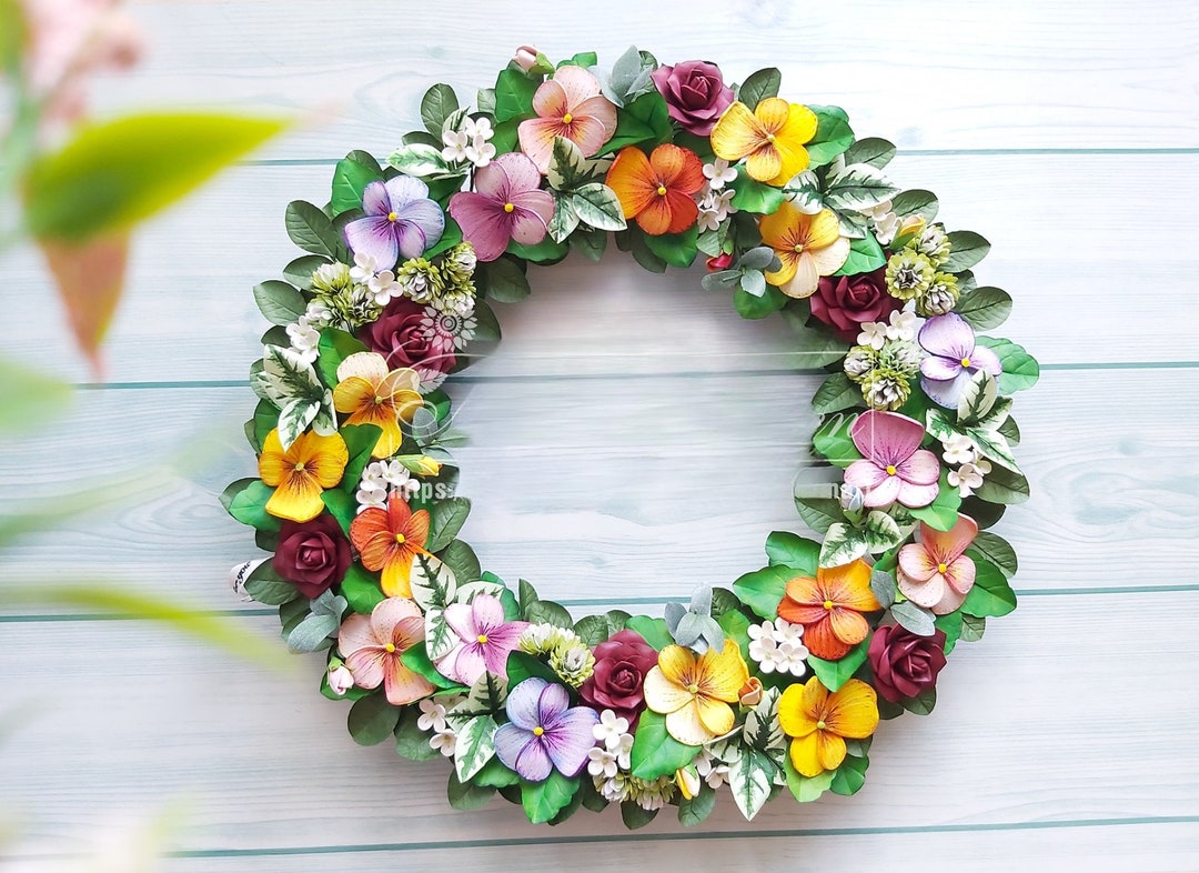 FRAMEABLE QUILLING ART, Personalized Door Wreath, Wall Hanging Quilling ...