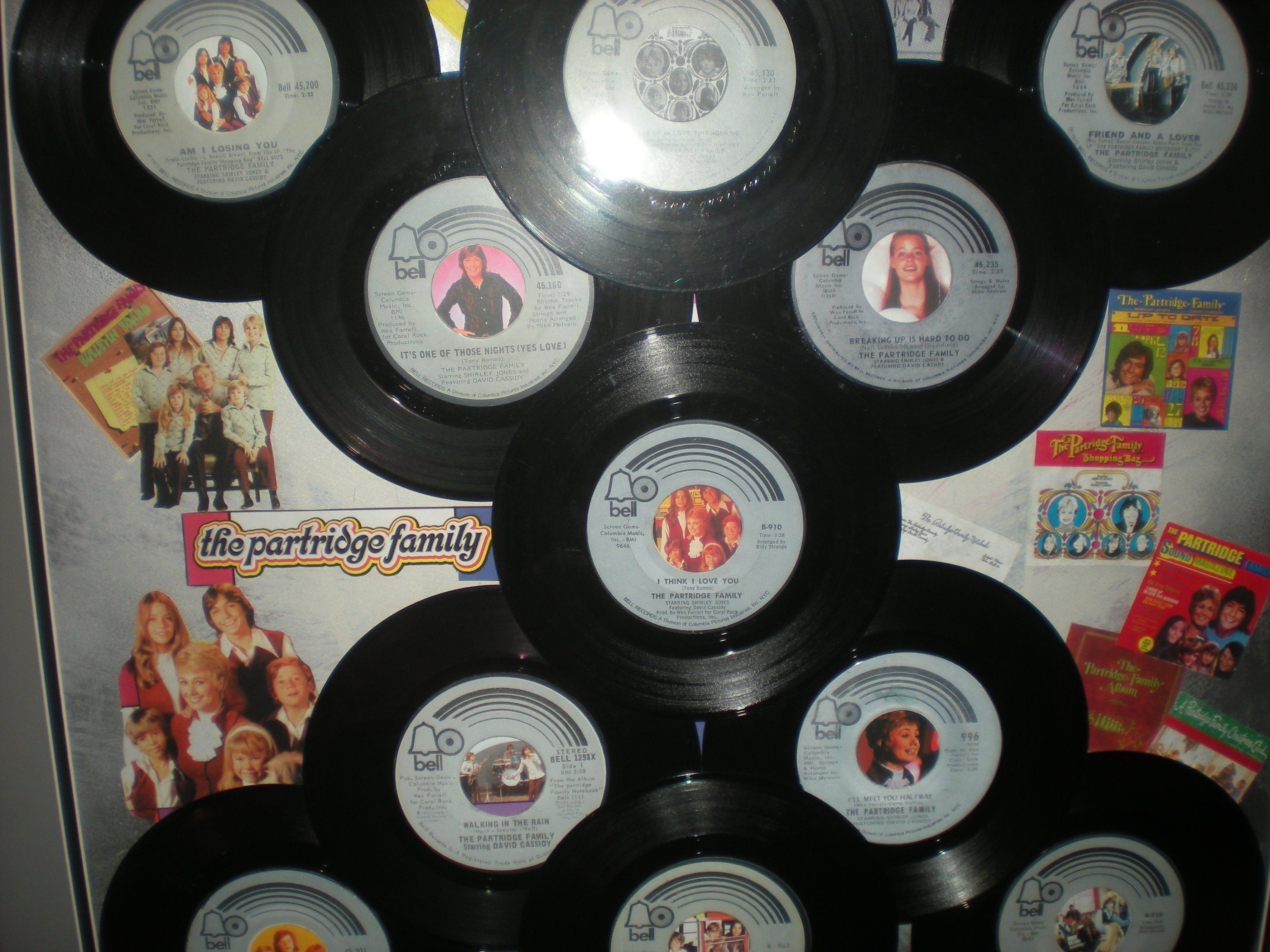 The Partridge Family Record Collage-26x26 - Etsy