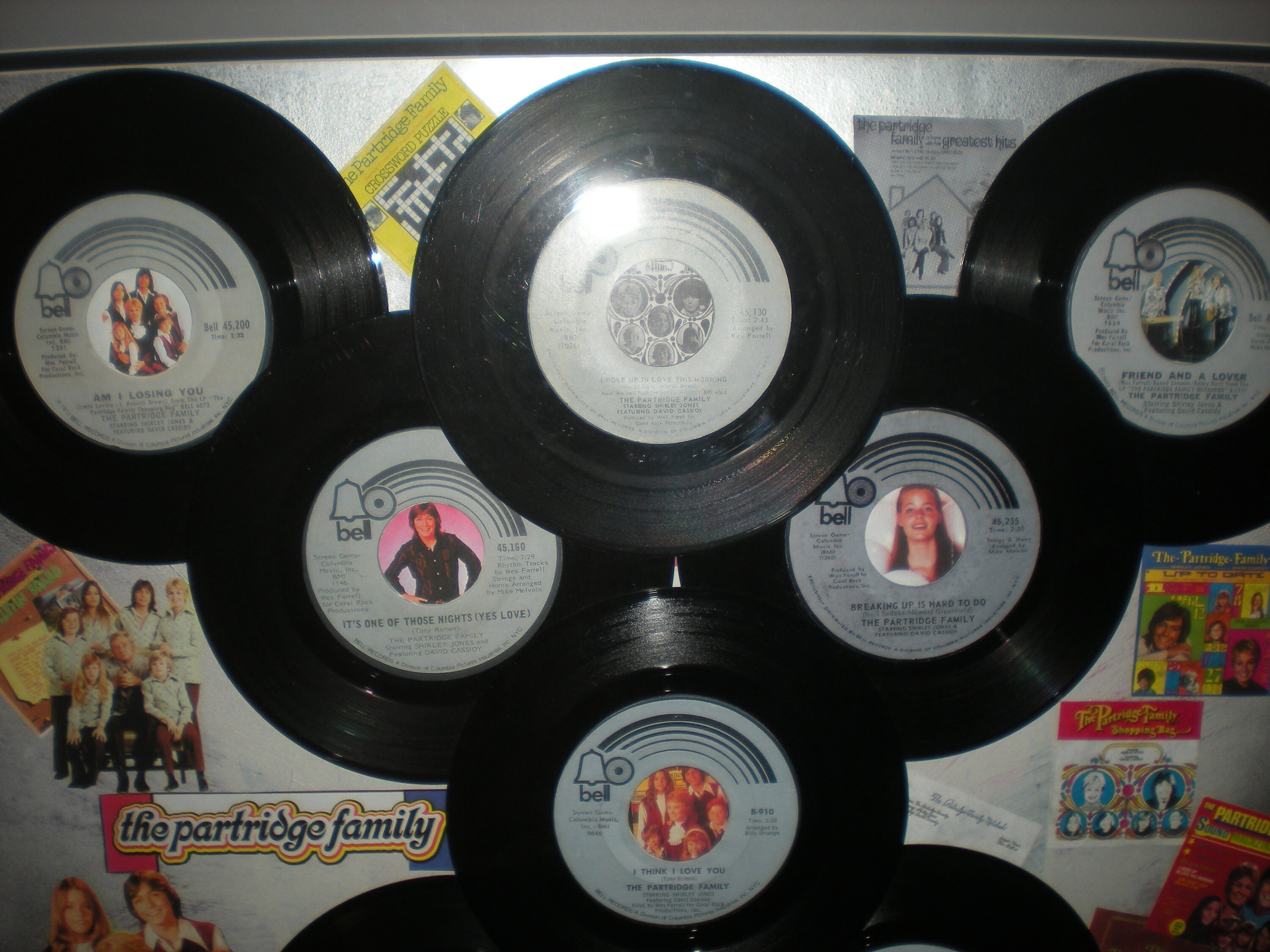 The Partridge Family Record Collage-26x26 - Etsy