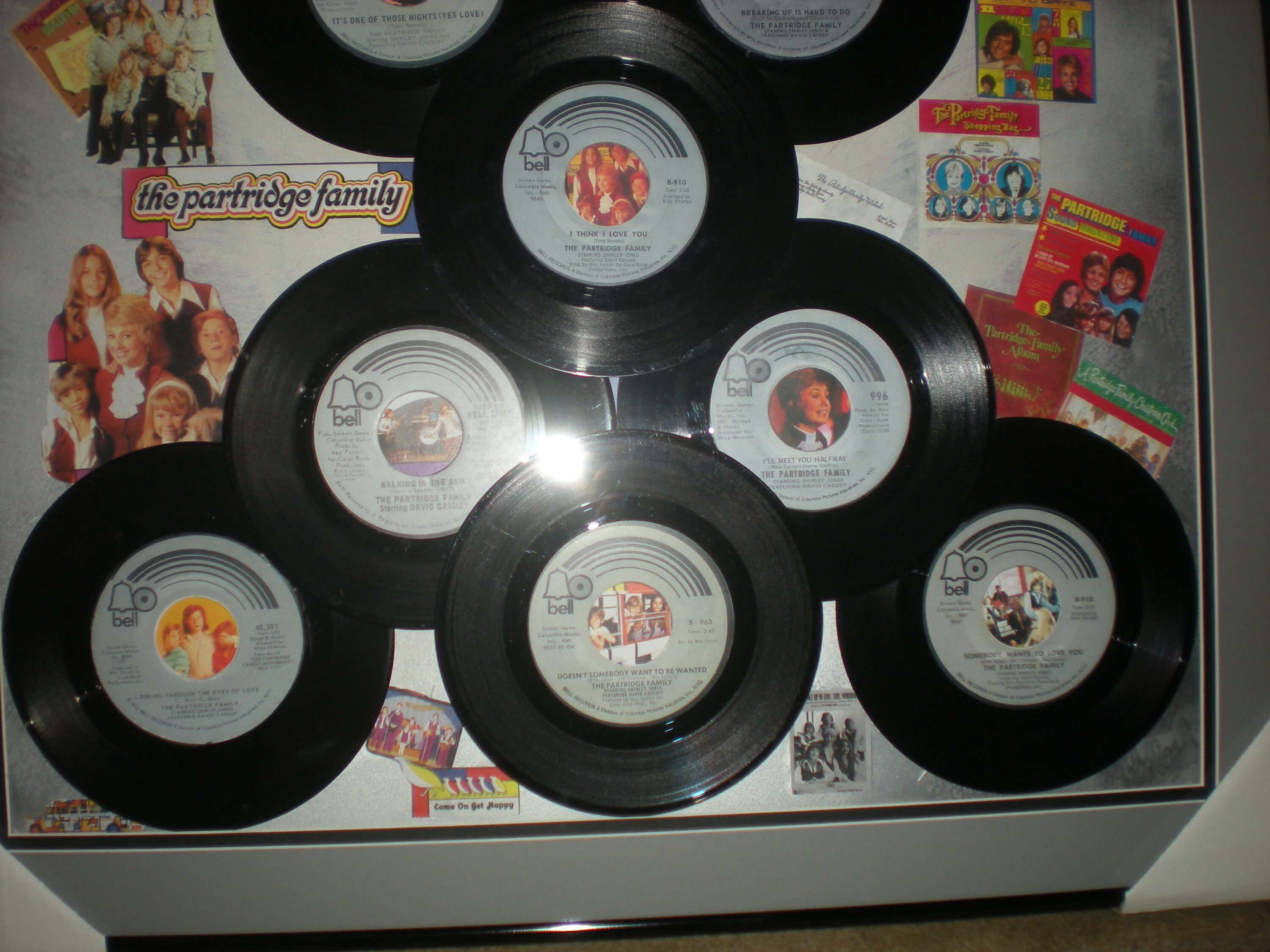 The Partridge Family Record Collage-26x26 - Etsy