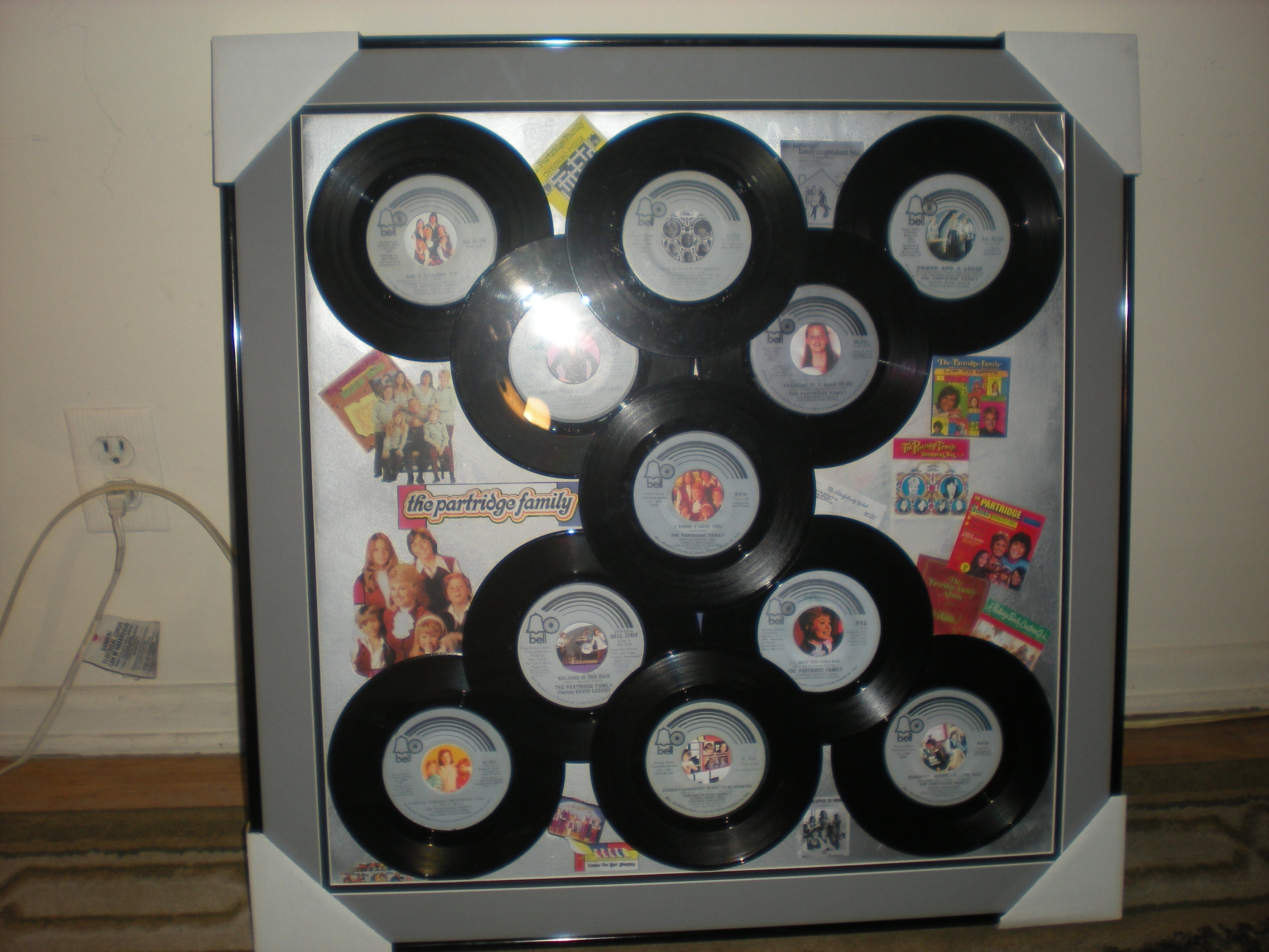 The Partridge Family Record Collage-26x26 - Etsy