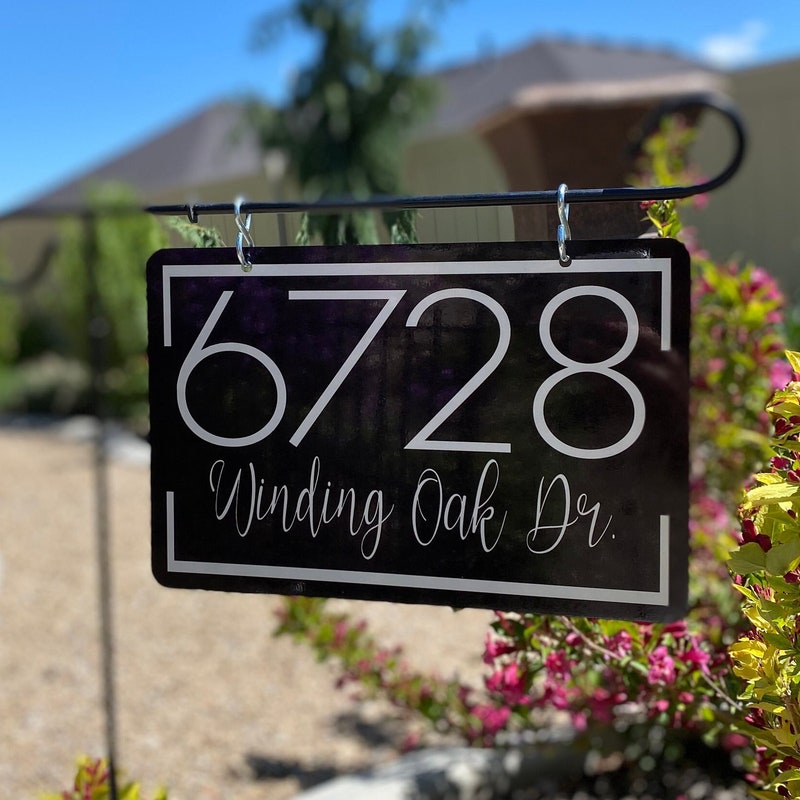 Hanging Address Sign - Etsy