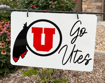 University of Utah Utes Football Sign - Etsy
