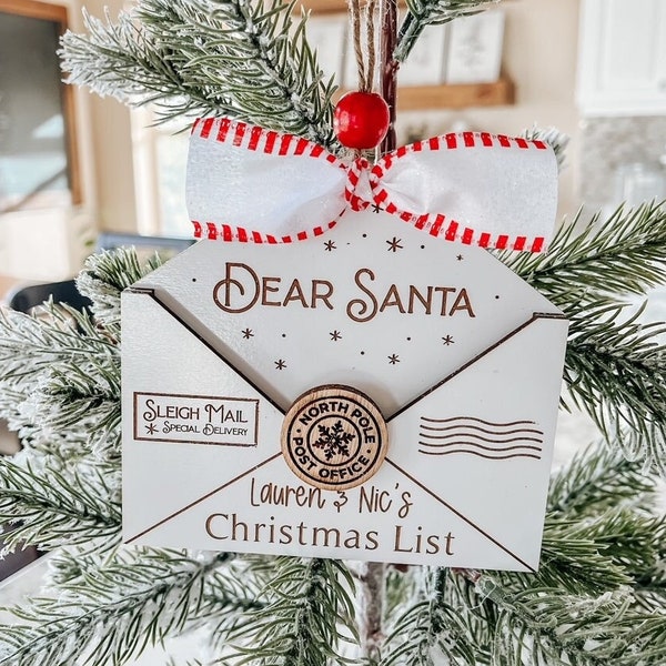 Dear Santa Ornament - Etsy