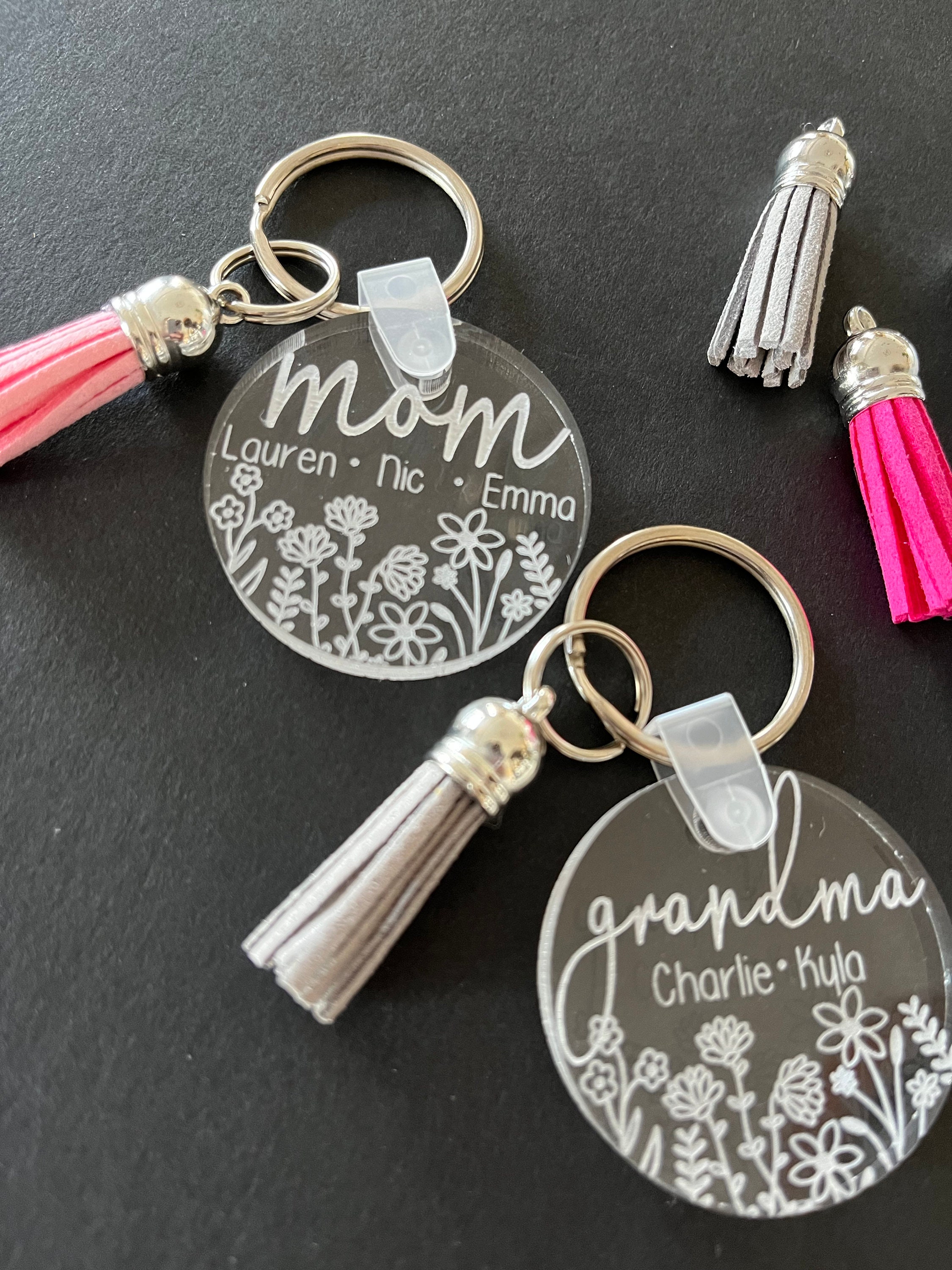 Mama Keychain With Kids Name Mama Keychain Customized Mom - Etsy