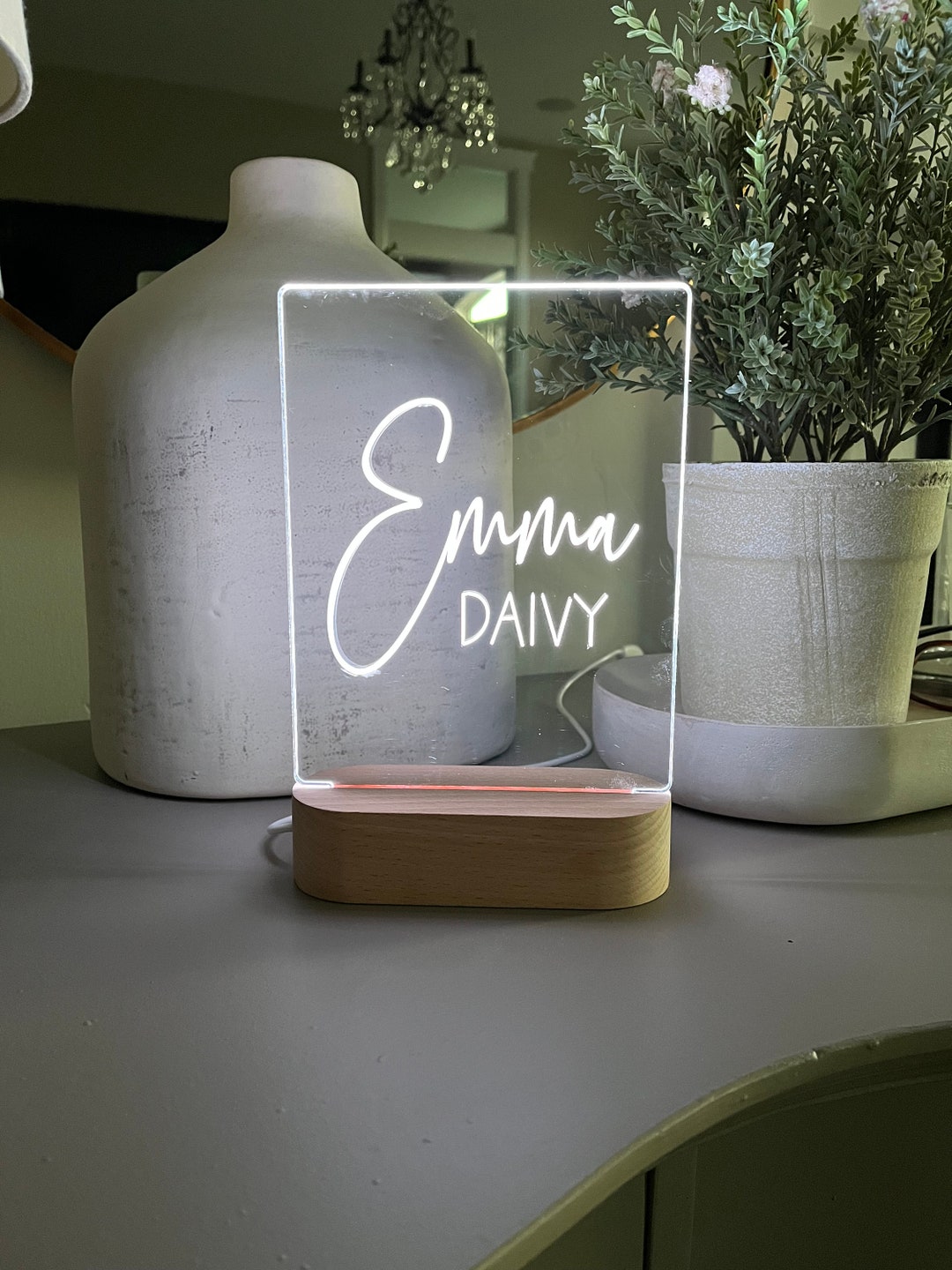 Personalized Light, Personalized Nightlight for Girls, Personalized Led ...