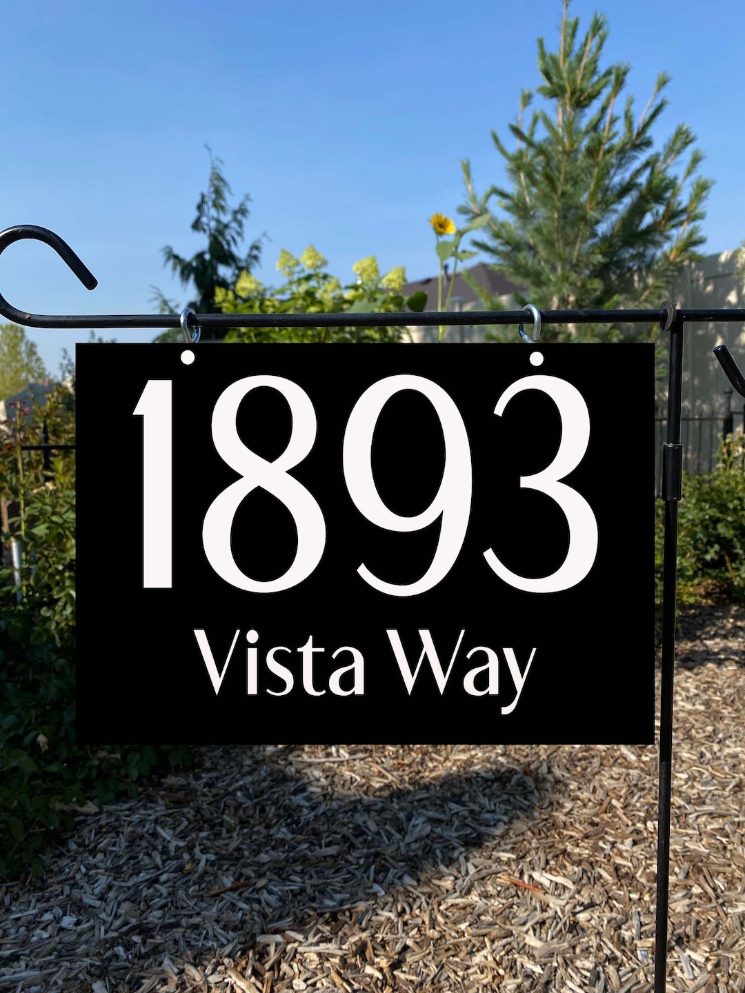 Metal Address Sign, Address Sign for Yard, House Number Sign Metal ...