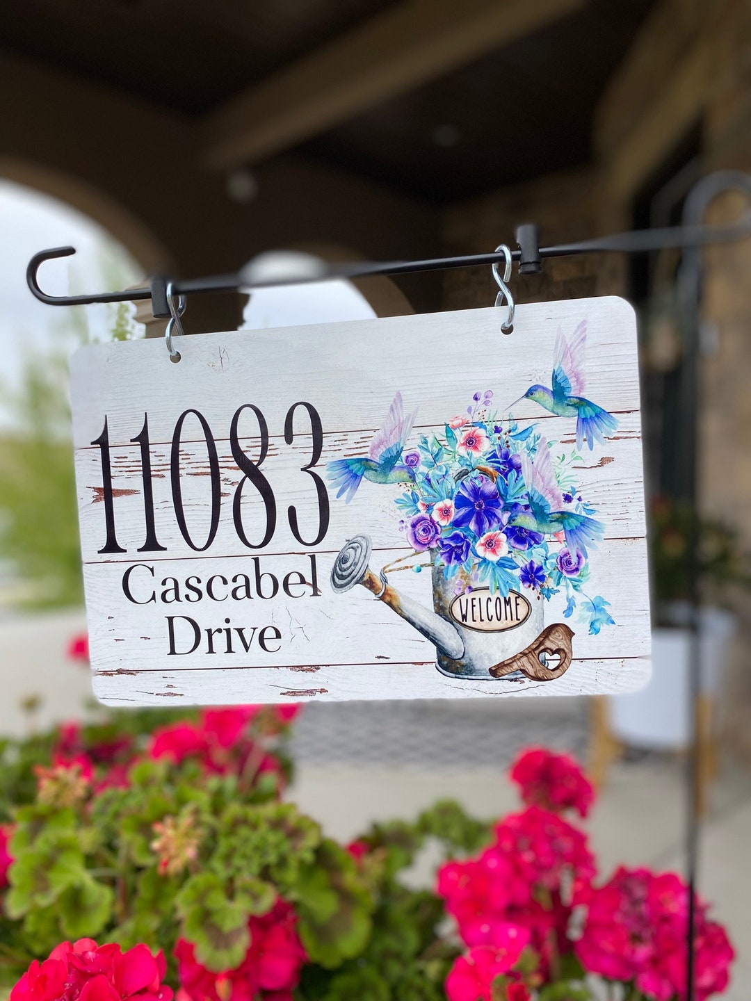 Metal Address Sign, Address Sign for Yard, House Number Sign Metal ...