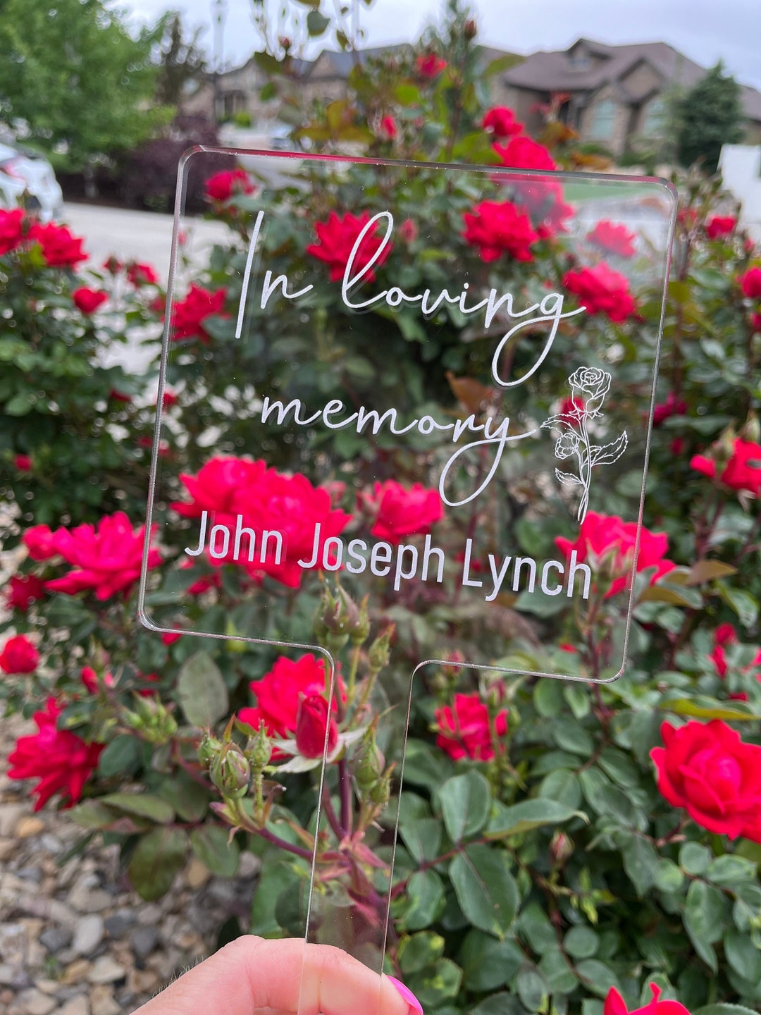 Personalized Memorial Garden Sign, in Loving Memory Sign, Remembrance ...