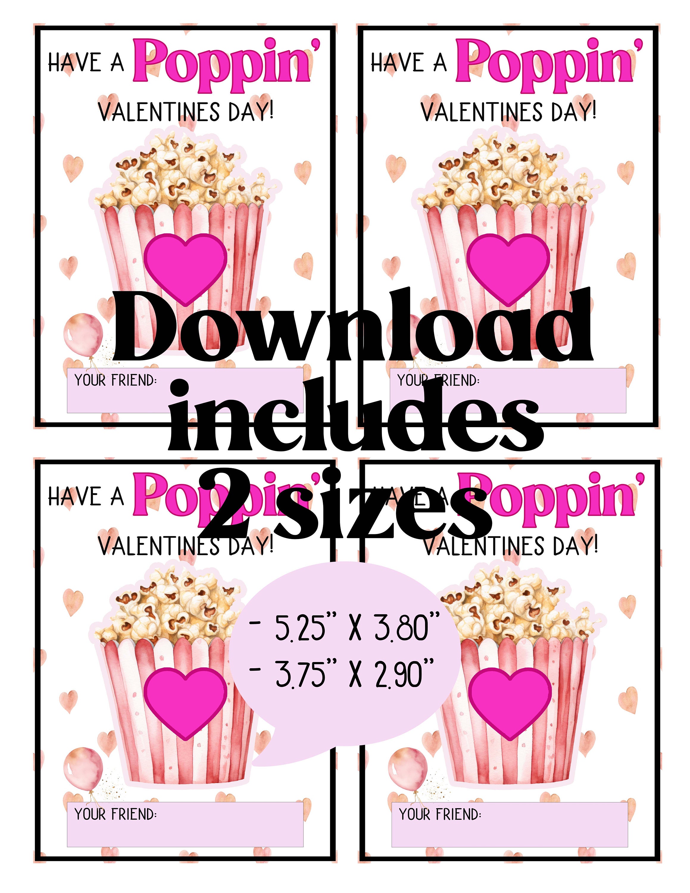 Valentine Card, Printable Valentine Card,valentines Day Printable,class ...
