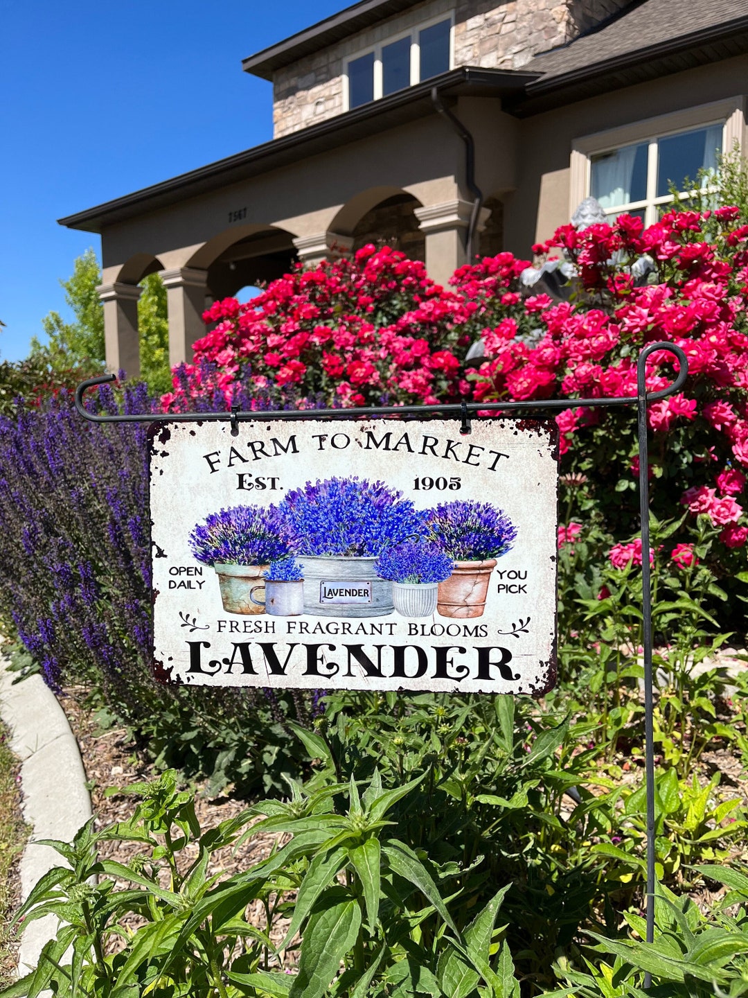 Hanging Garden Sign,hanging Garden Decor,flower Garden Sign,garden Sign ...