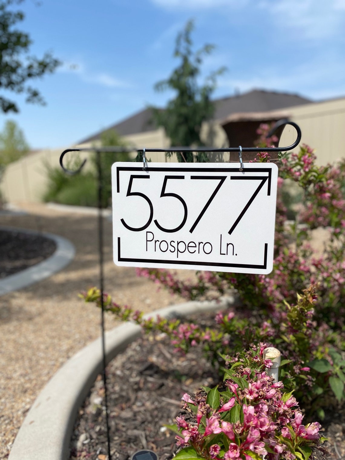 Metal Address Sign Address Sign for Yard House Number Sign - Etsy