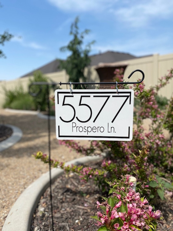 Metal Address Sign Address Sign for Yard House Number Sign - Etsy
