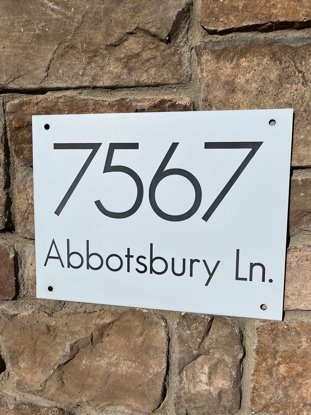 Modern Address Sign,address Number Sign,house Number Sign,house Number ...