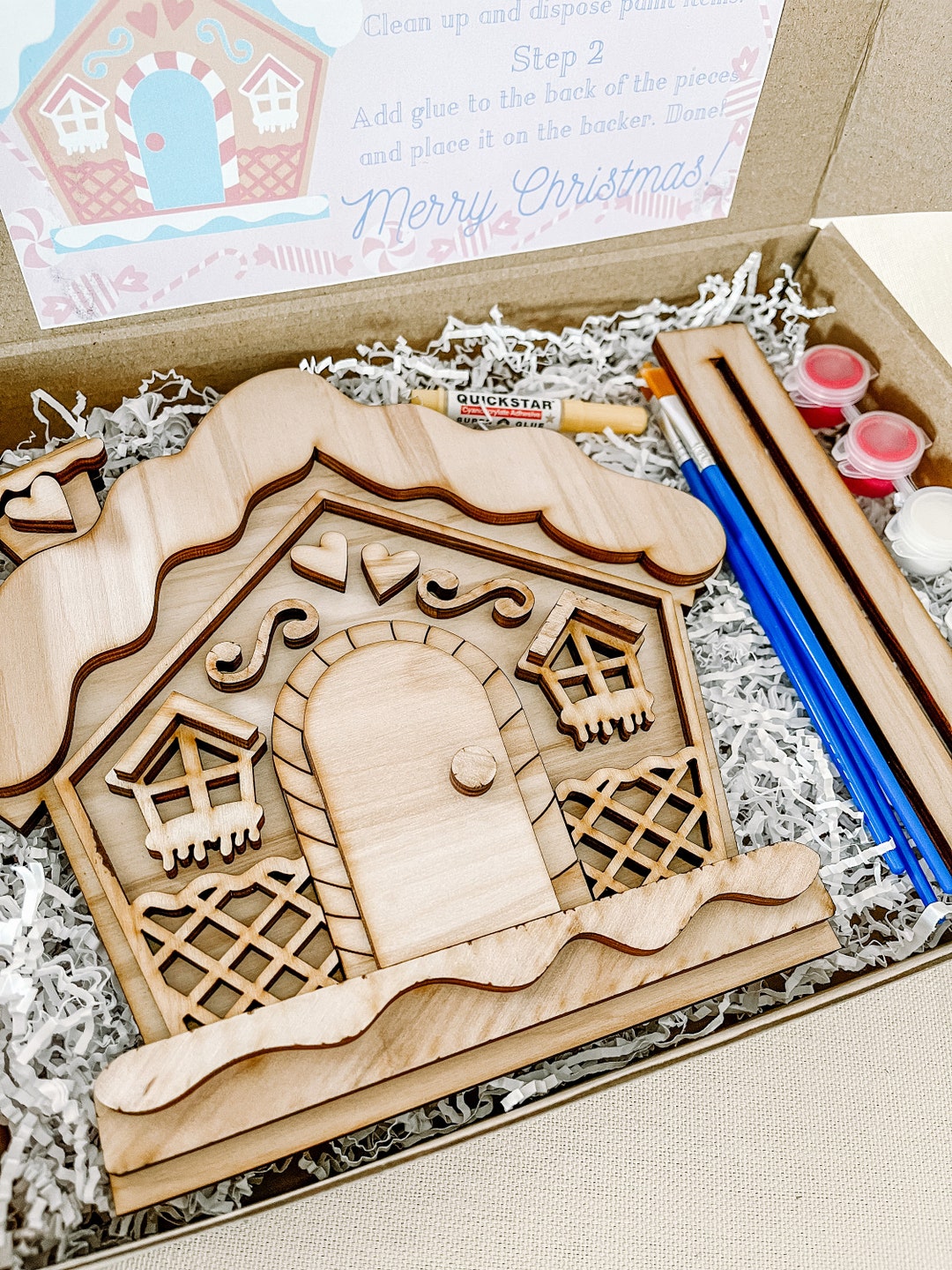 Christmas DIY Kit Christmas DIY Ornament Kit Gingerbread - Etsy