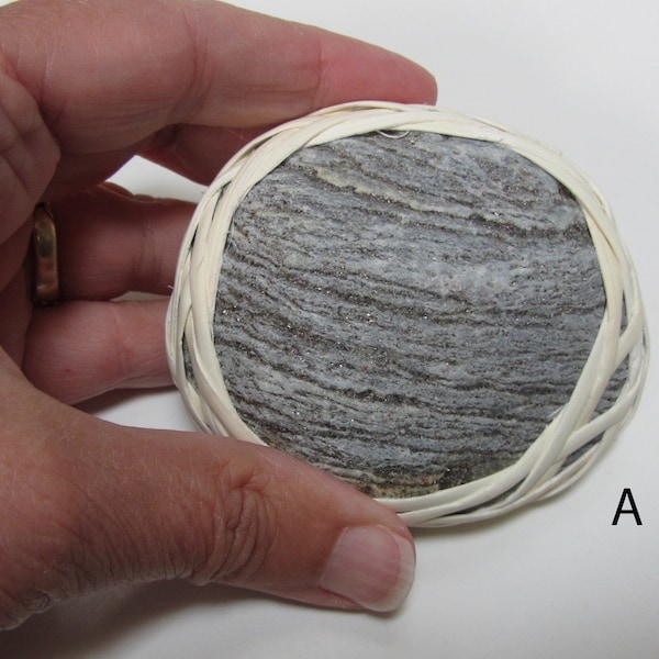 Cane Wrapped Rocks - Etsy