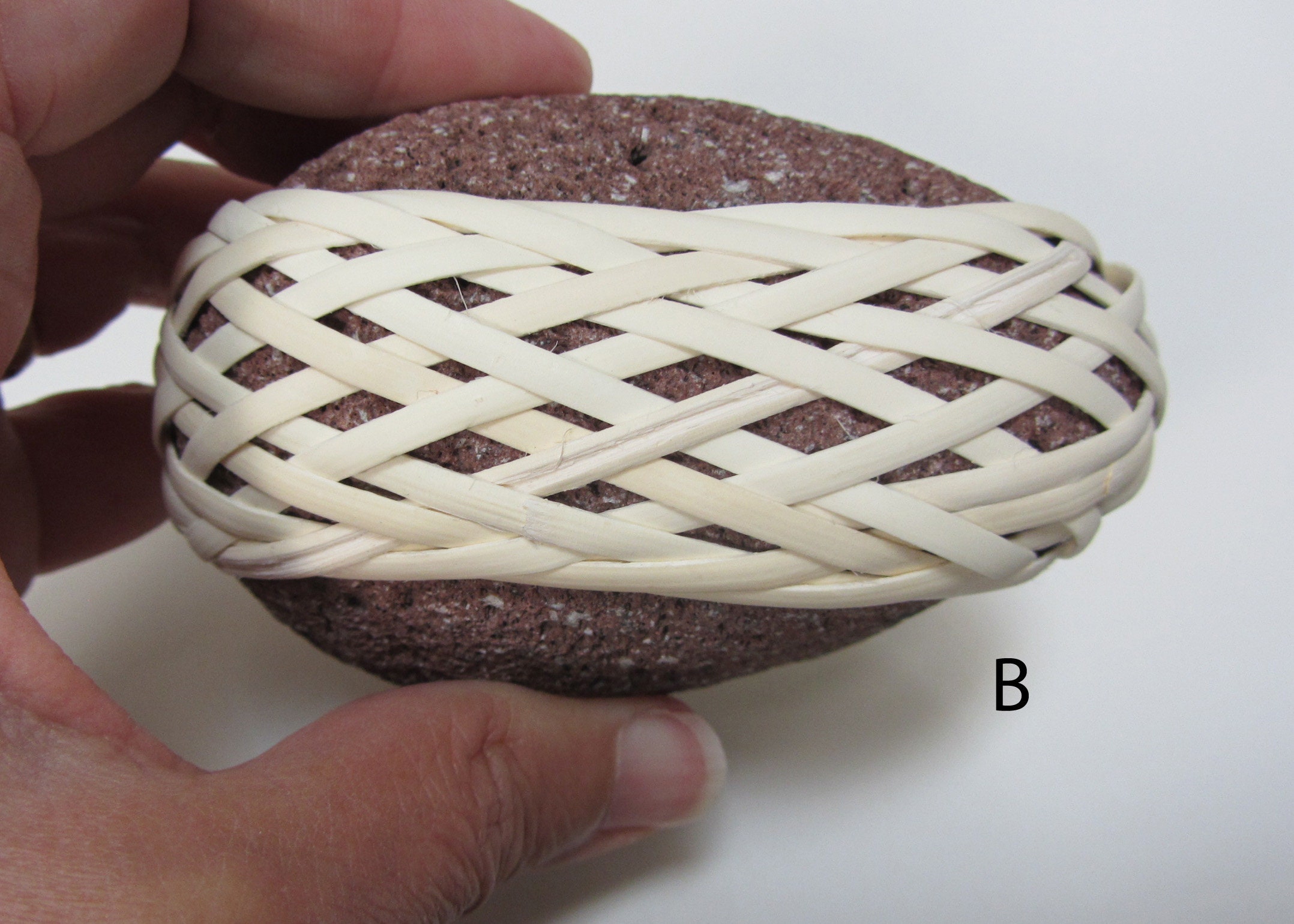 Rock Paperweight Woven Collar Doorstop Wrapped Rock - Etsy