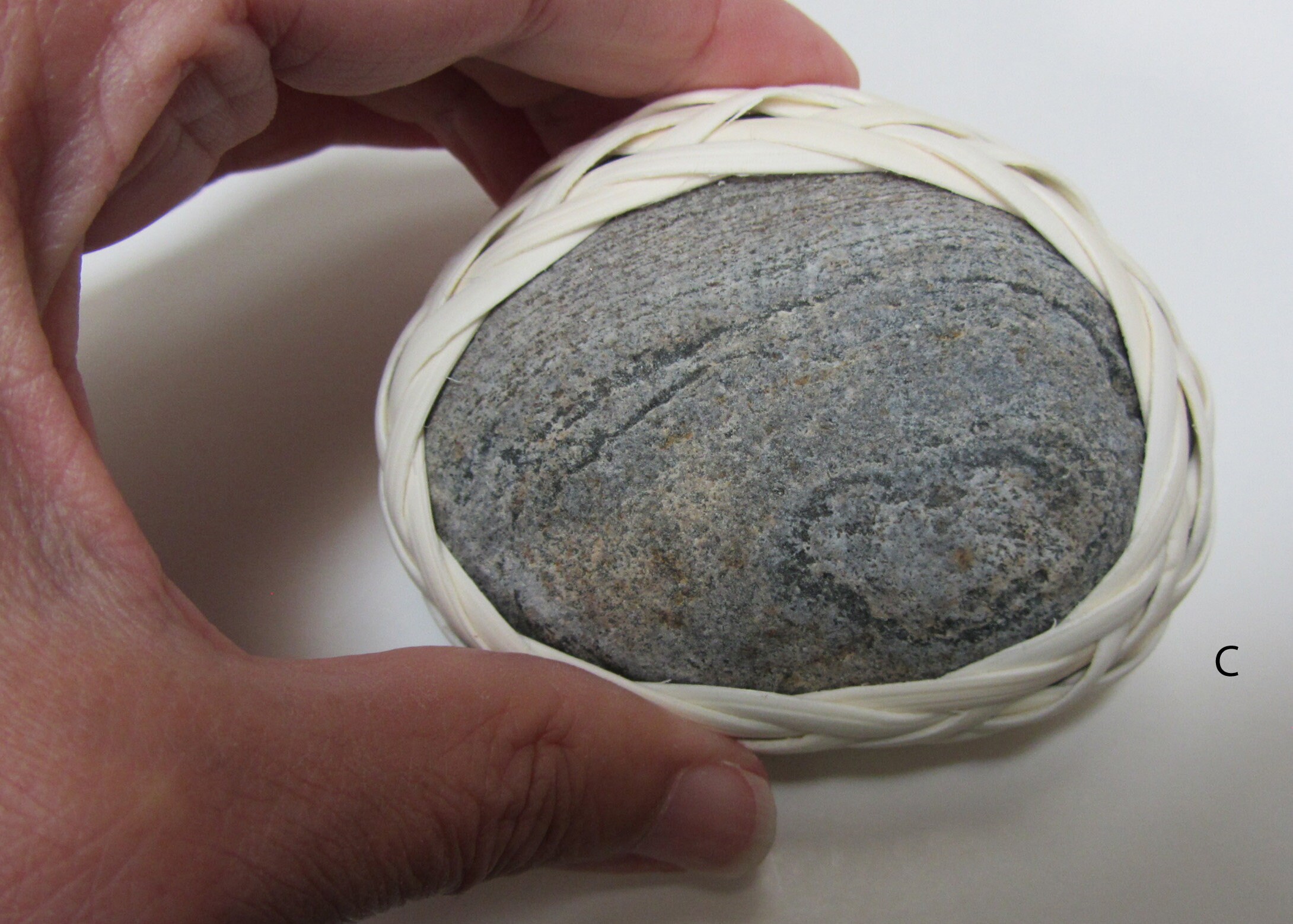 Rock Paperweight Woven Collar Doorstop Wrapped Rock - Etsy