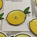 Lemon Slice Sticker // Lemon Decal // Funny Lemon Sticker // Cute Fruit ...