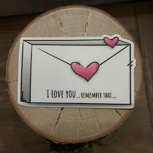 Cute Love Note Envelope Sticker Love Letter // Envelope Sticker ...
