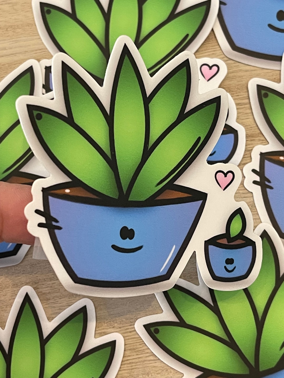 Mothers and Baby Plant Sticker // Plant Sticker // Watch Me Grow ...