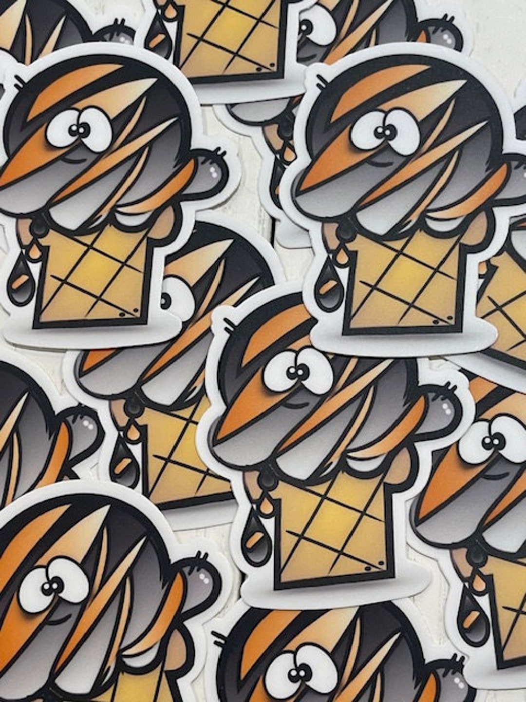 Cute Tiger Ice Cream Vinyl Sticker // Dessert / Ice Cream Cone - Etsy
