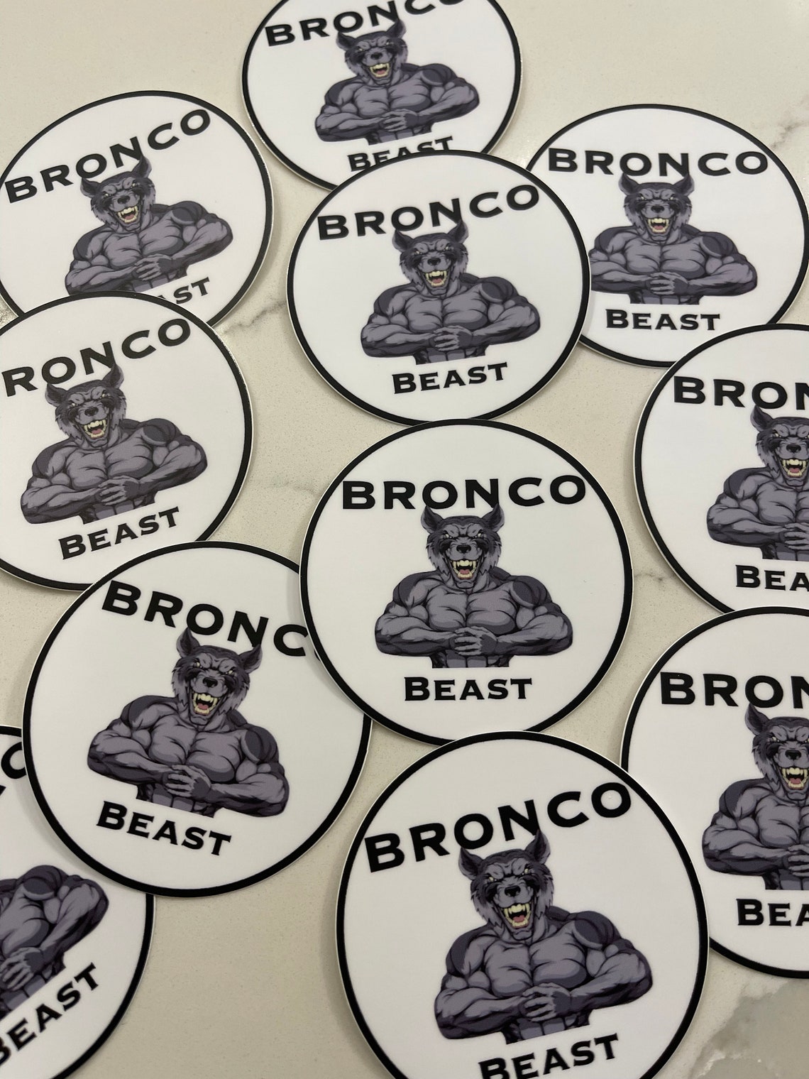 Bronco Beast Script Vinyl Sticker // Ford Bronco Beast Sticker - Etsy