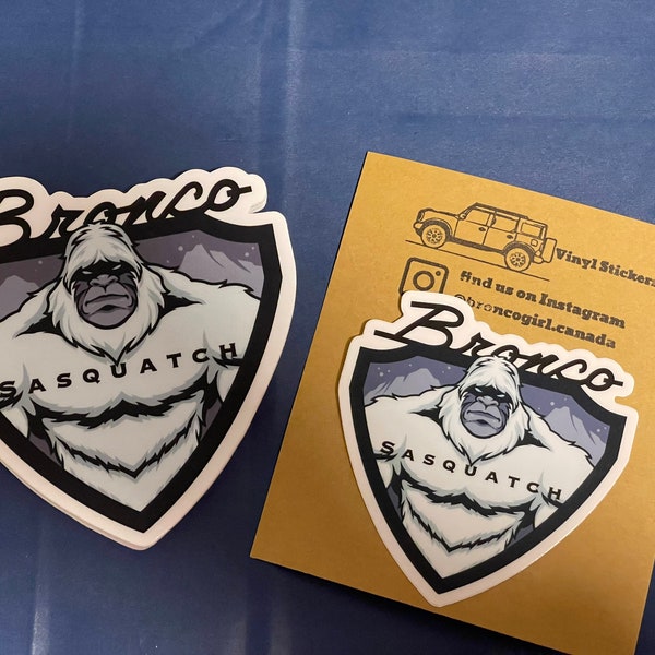 Bronco Sasquatch Sticker - Etsy