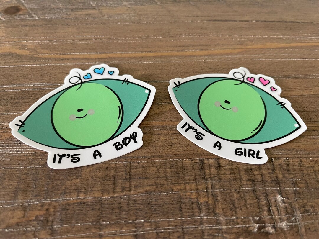 Baby Peas in a Pod Sticker // Sweet Peas Vinyl Sticker // Girl Baby Pea ...