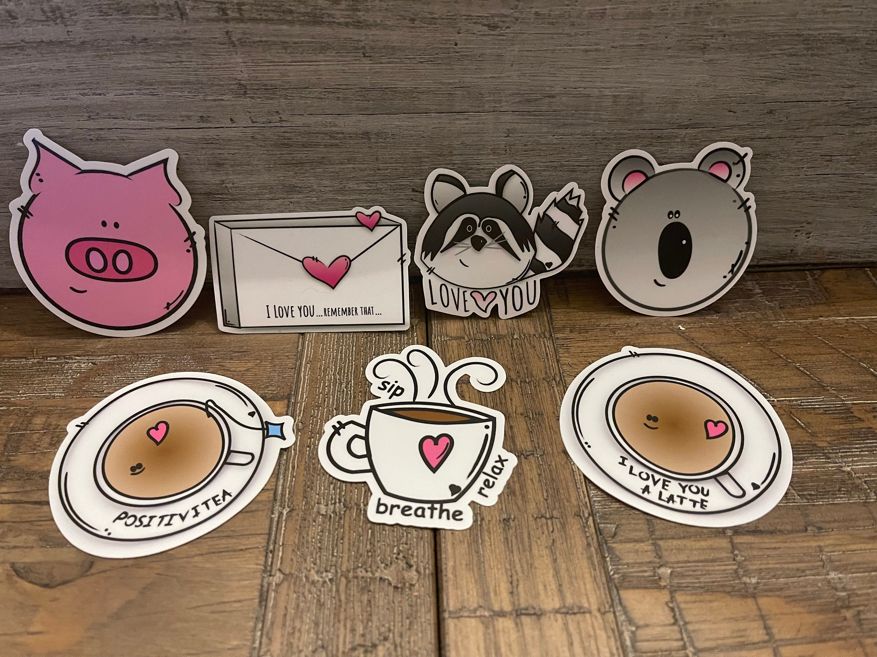 Cute Love Note Envelope Sticker Love Letter // Envelope Sticker ...