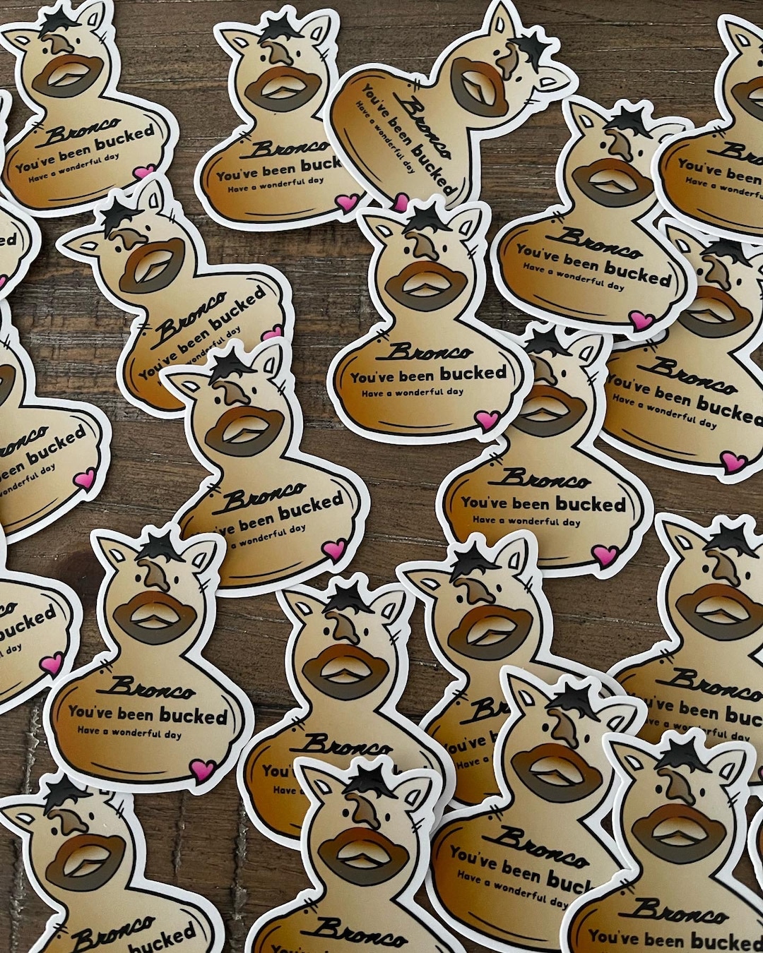 Bronco SET OF 5 You've Been Bucked Bucking Vinyl Sticker - Etsy