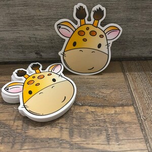 Cute Giraffe Vinyl Sticker // Canada Sticker // Animal Decal ...