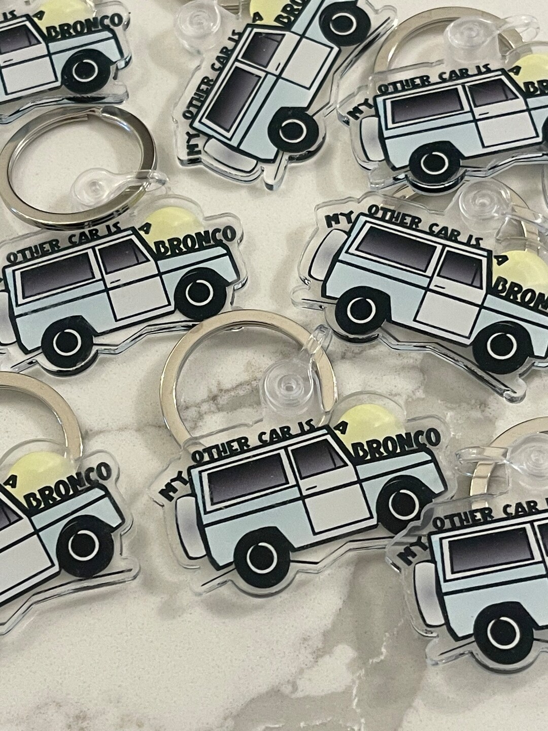 My Other Car is a Bronco 2” Keychain // Ford Bronco Style // Bronco ...